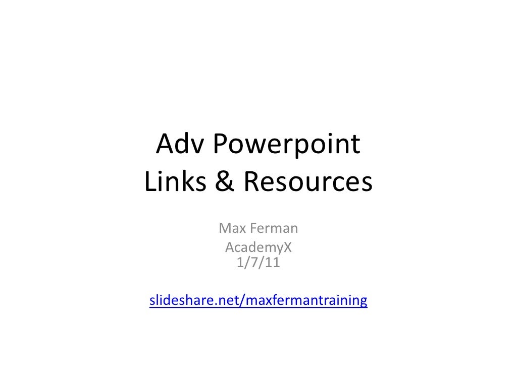Adv powerpoint