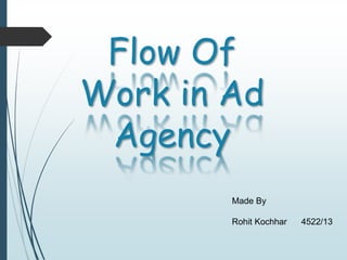 Flow of work in ad agency | PPTX