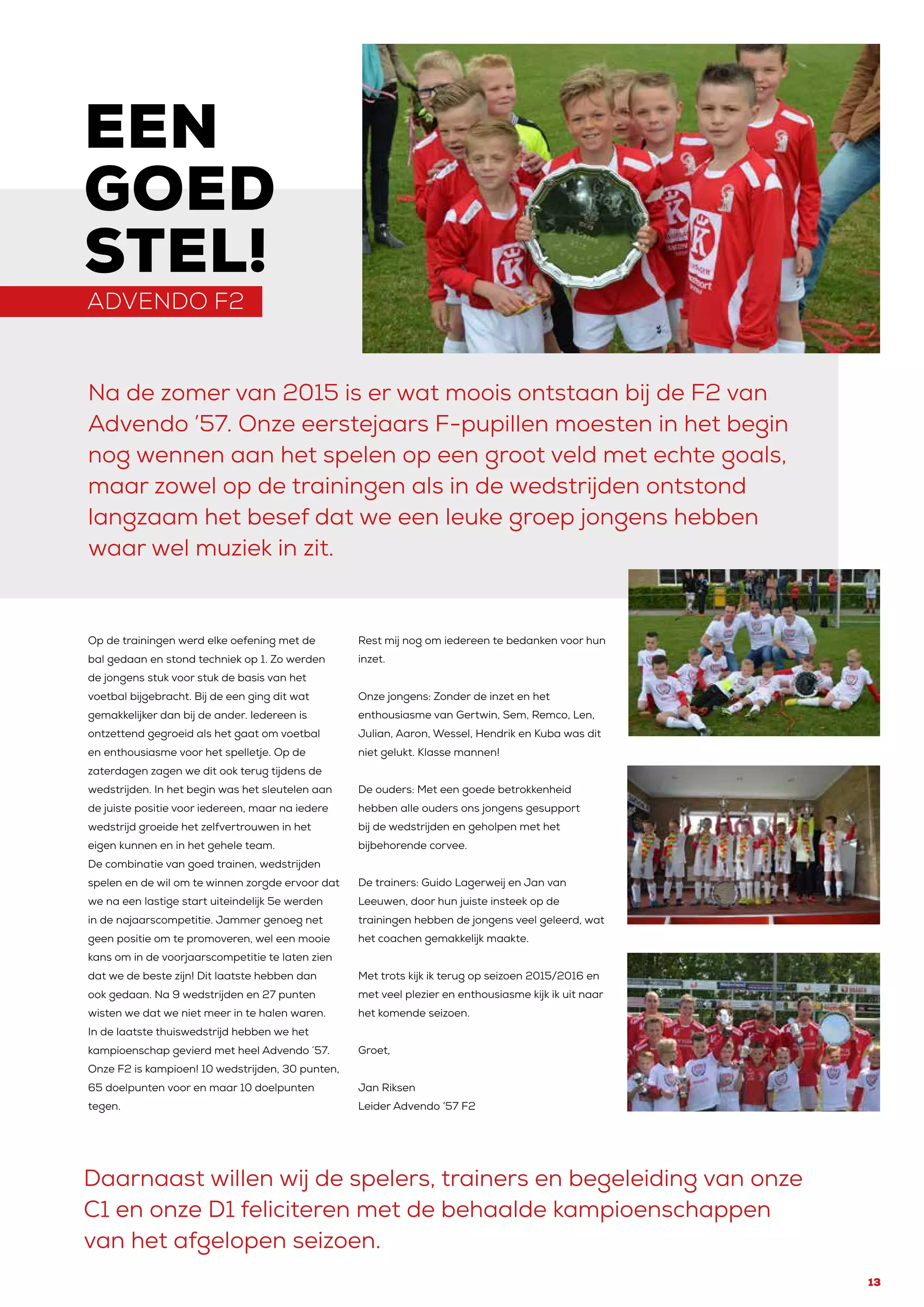 Advendo '57 Presentatiegids 2016-2017 | PDF