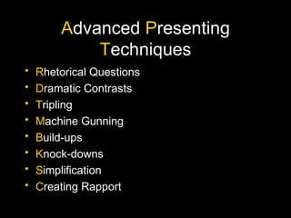 Advanced Presentation Techniques | PPT