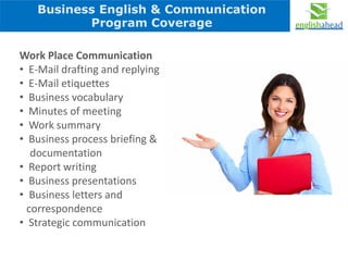 Advanced Program in Business English & Communication for Customer ...