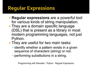 Python_Regular Expression | PDF