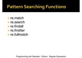 Python_Regular Expression | PDF