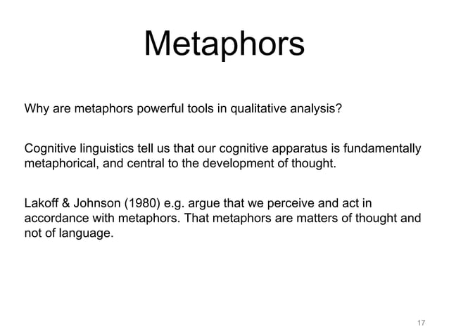 From first cycle to second cycle qualitative coding: "Seeing a whole" | PPT