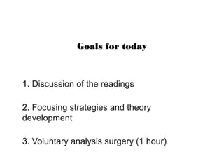 From first cycle to second cycle qualitative coding: "Seeing a whole" | PPT