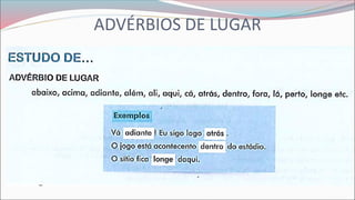 ADVÉRBIOS DE LUGAR - CLASES DE PORTUGUÉS | PDF