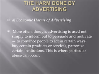 Socio-economic Role of Advertising | PPT