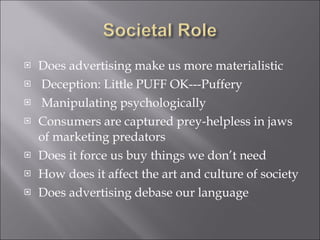 Socio-economic Role of Advertising | PPT
