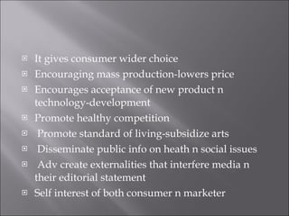 Socio-economic Role of Advertising | PPT