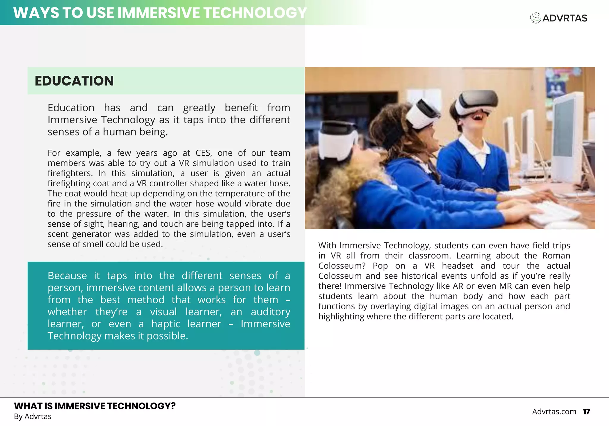 What Is Immersive Technology? by Advrtas | PDF