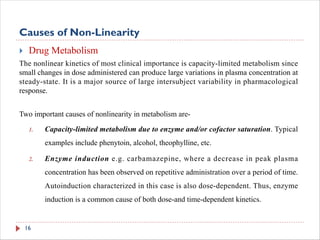 Concept of linear and Non linear Compartment Model | PDF