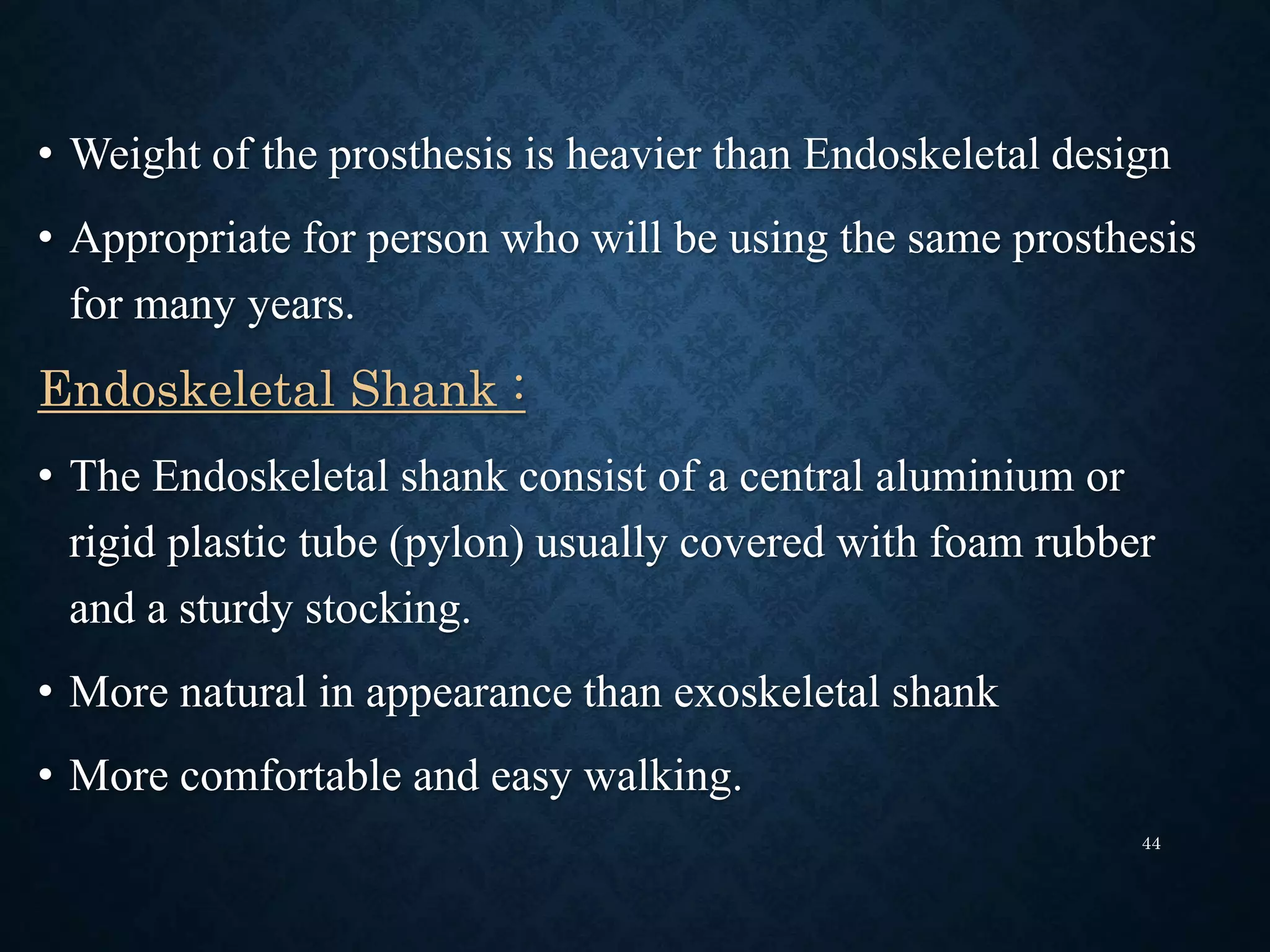 Recent Advances In Lower Limb Prosthesis | PPTX