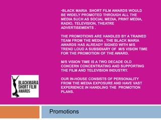 Black Maria Partner Proposal | PPT