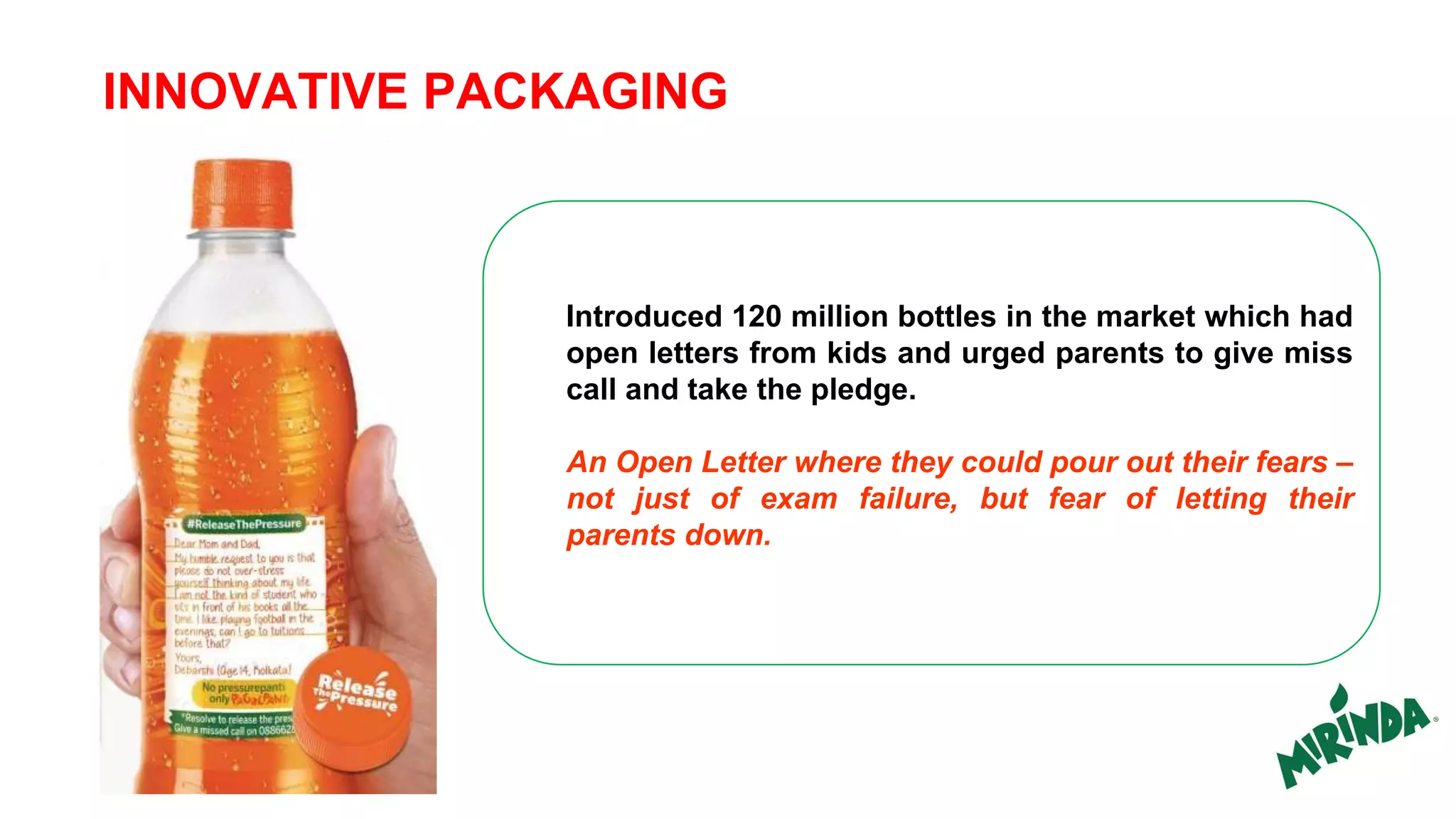 Mirinda #Releasethepressure campaign | PPTX