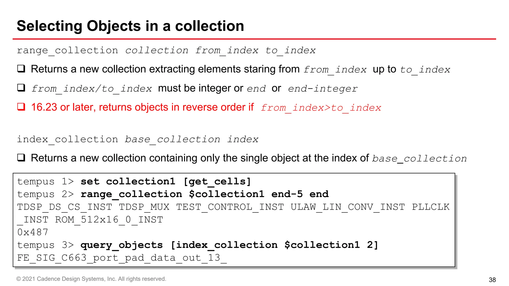 Document is for the CDN Tempus TCL training | PDF