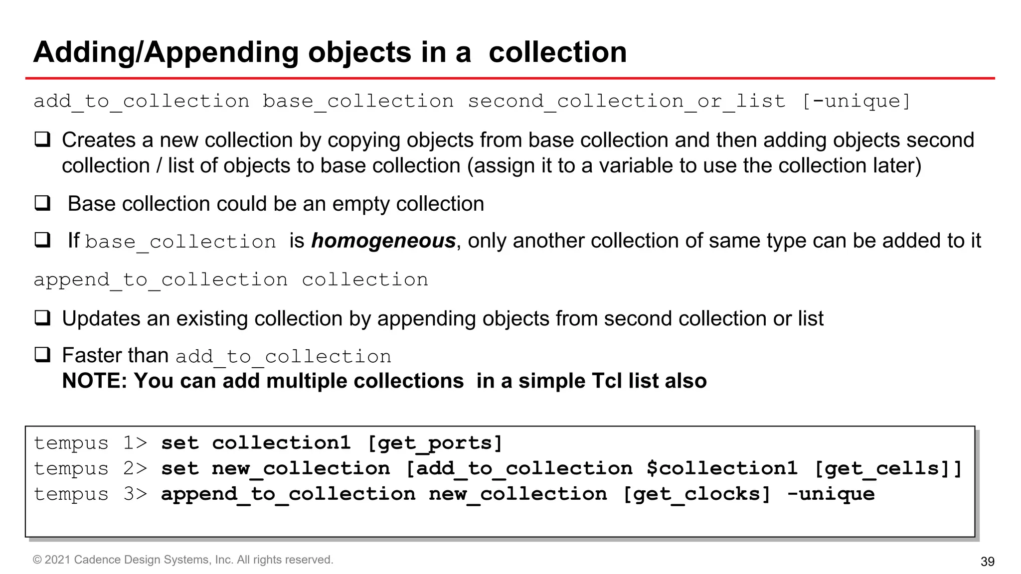 Document is for the CDN Tempus TCL training | PDF