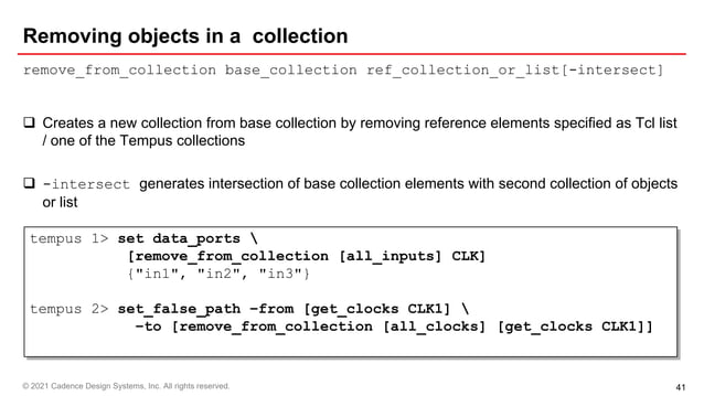 Document is for the CDN Tempus TCL training | PPT
