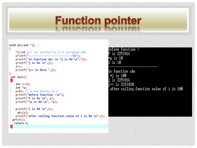 Advance topics of C language