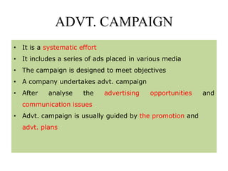 Advt planning | PPT