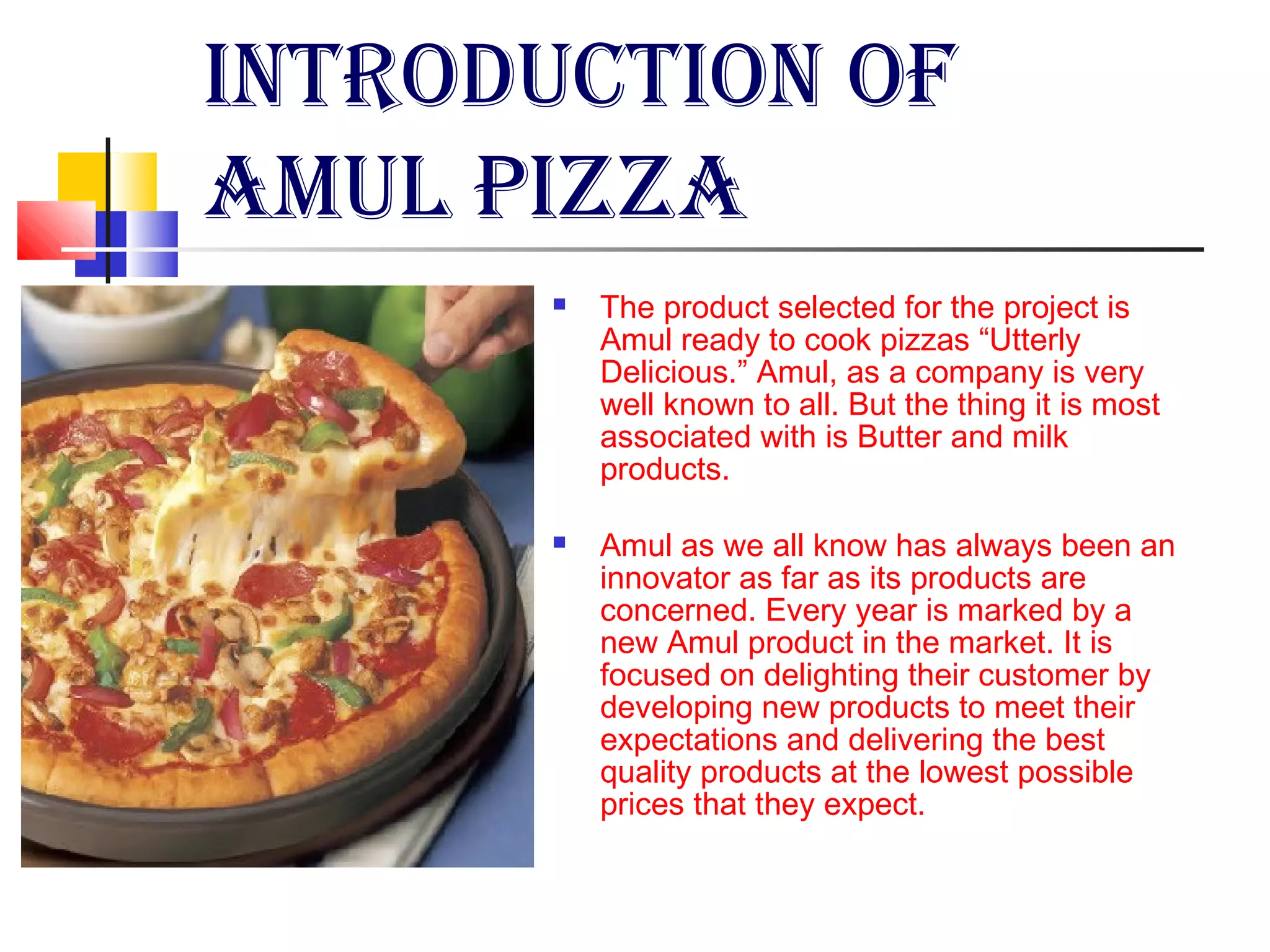 Amul Pizza (Frozen Foods) | PPT