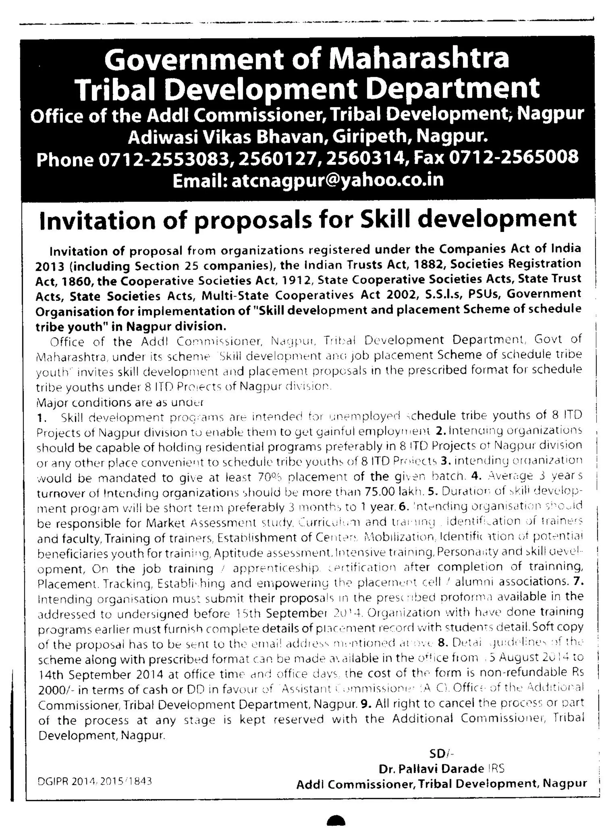 Adv tribal development | PDF | Vocational Training | Careers