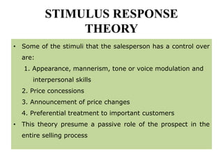Stimulus Response Theory