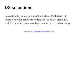 Data Visualization on the Web - Intro to D3 | PDF