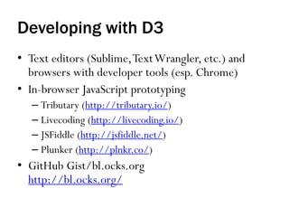 Data Visualization on the Web - Intro to D3 | PDF