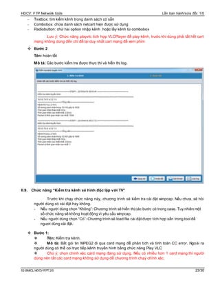 6.0.1.1 hdin10 hdcv su dung fpt network tools | PDF