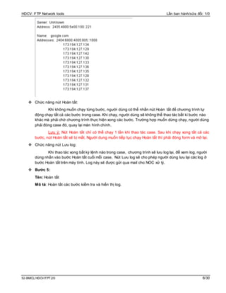 6.0.1.1 hdin10 hdcv su dung fpt network tools | PDF