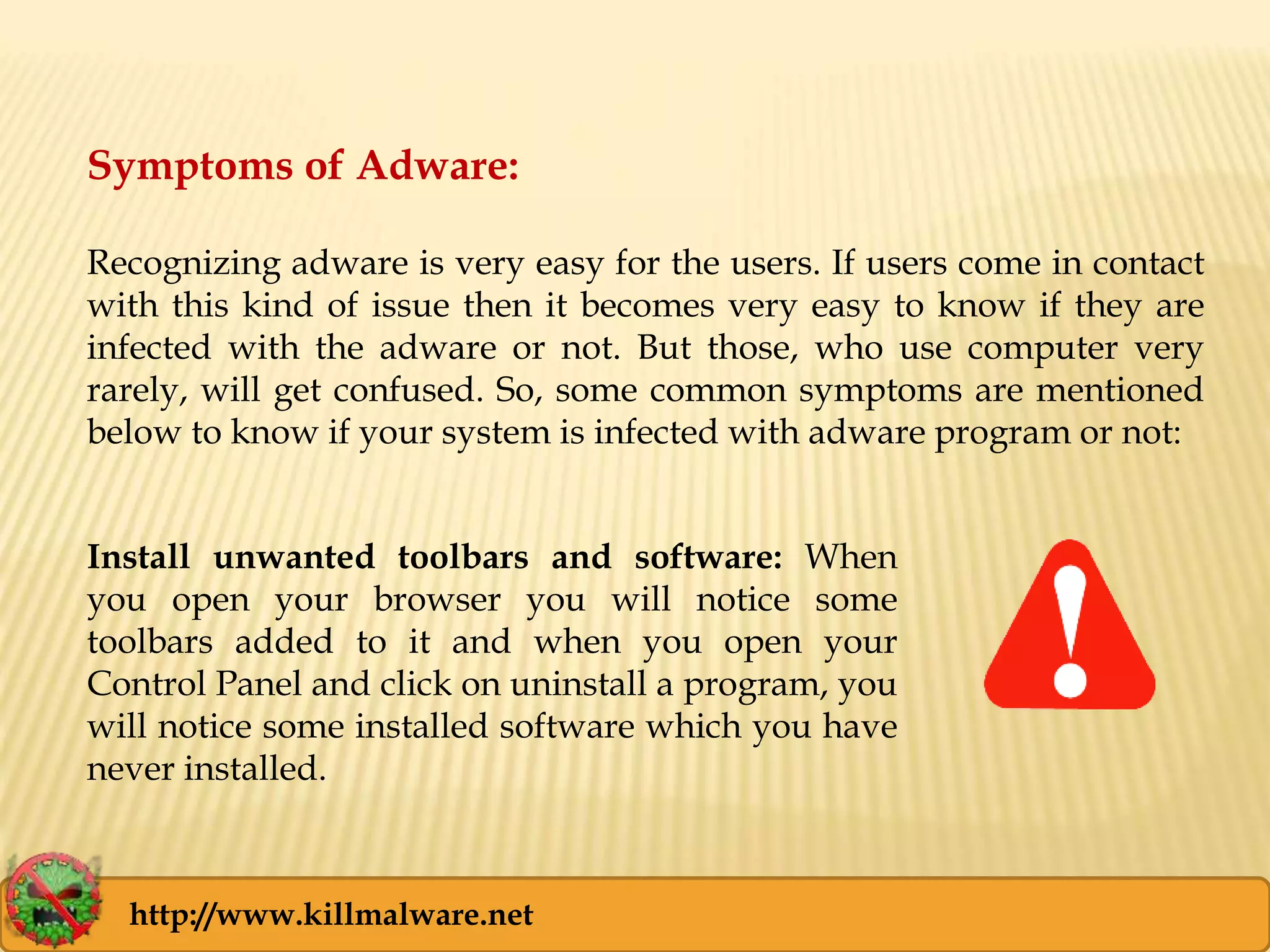Adware and Browser Hijacker - Symptoms and Prevention | PPTX
