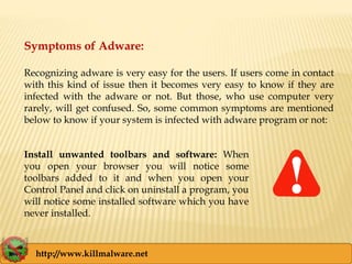 Adware and Browser Hijacker - Symptoms and Prevention | PPTX