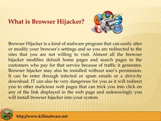 Adware and Browser Hijacker - Symptoms and Prevention | PPTX