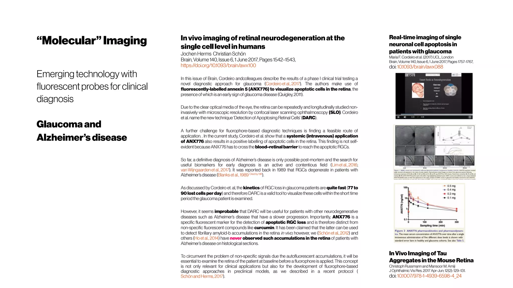 Short intro for retinal biomarkers of Alzheimer’s Disease | PDF