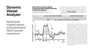Short intro for retinal biomarkers of Alzheimer’s Disease | PPT