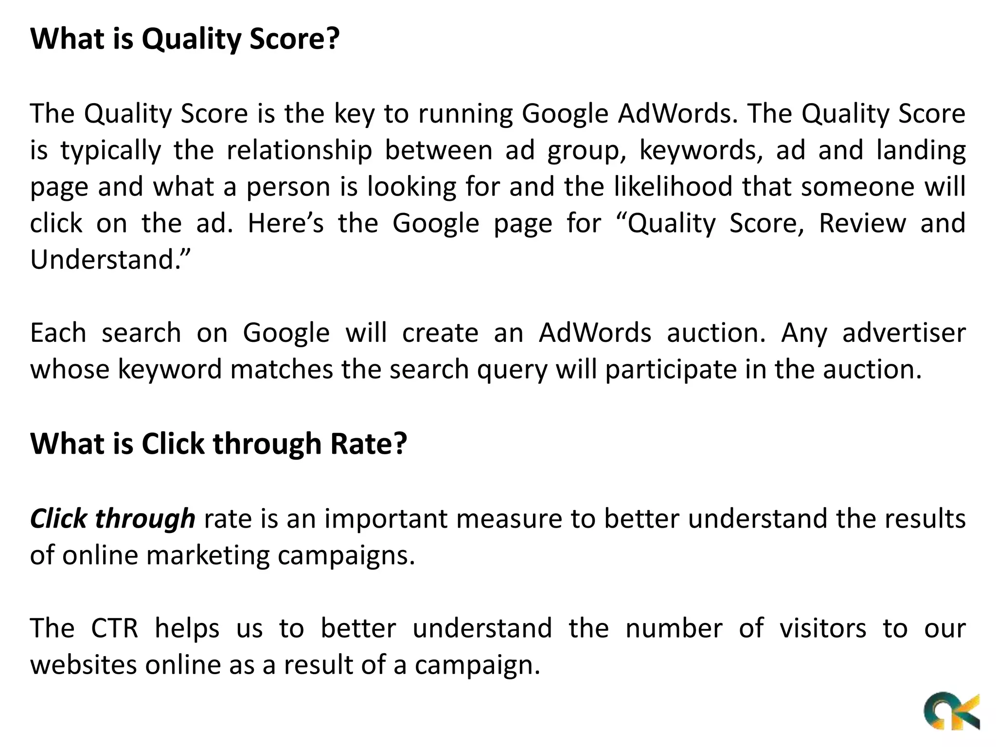 Understand the AdWords Algorithm | PPT