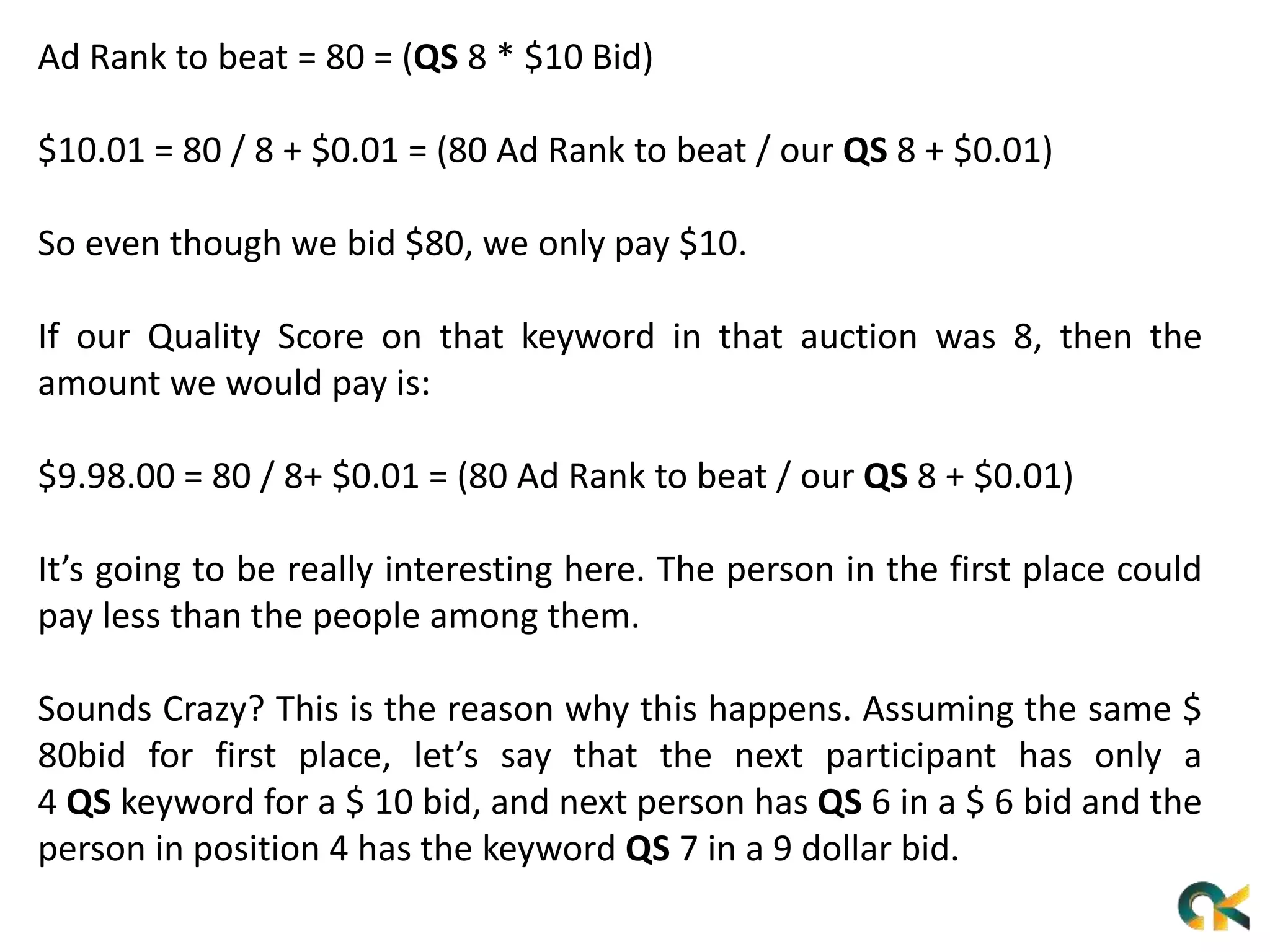 Understand the AdWords Algorithm | PPT