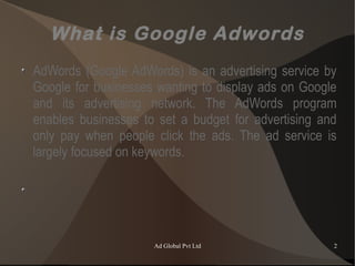 Google Adwords Presentation | PPT