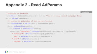 AdWords Scripts (russian) | PPT