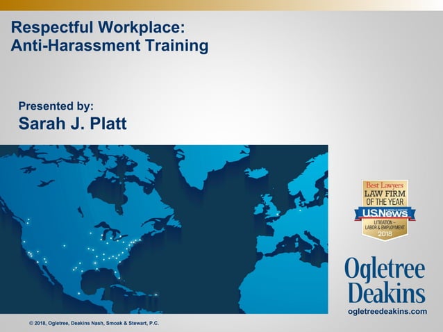 Respectful Workplace: Anti-Harassment Training with Sarah Platt | PPT
