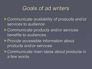 Ad writing basics | PPT