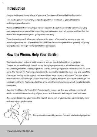 Pet Poop Worm Composting Manual | PDF