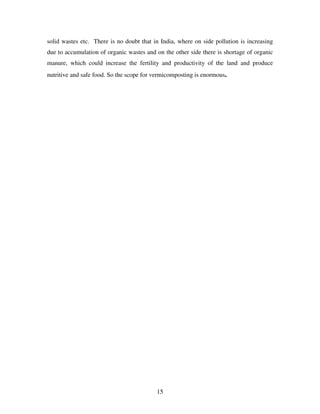 Vermicomposting Technology for Solid Waste Management | PDF