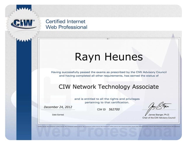 Ciw network technology associate | PDF