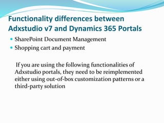 Adx studio migration | PPTX