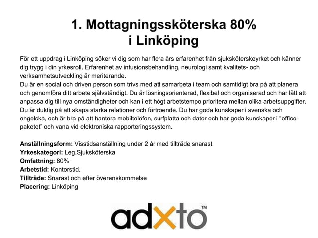 Adxto ssk annons juli 2014 | PPT