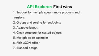 Beyond the basic Swagger UI: Adyen API Explorer | PPT