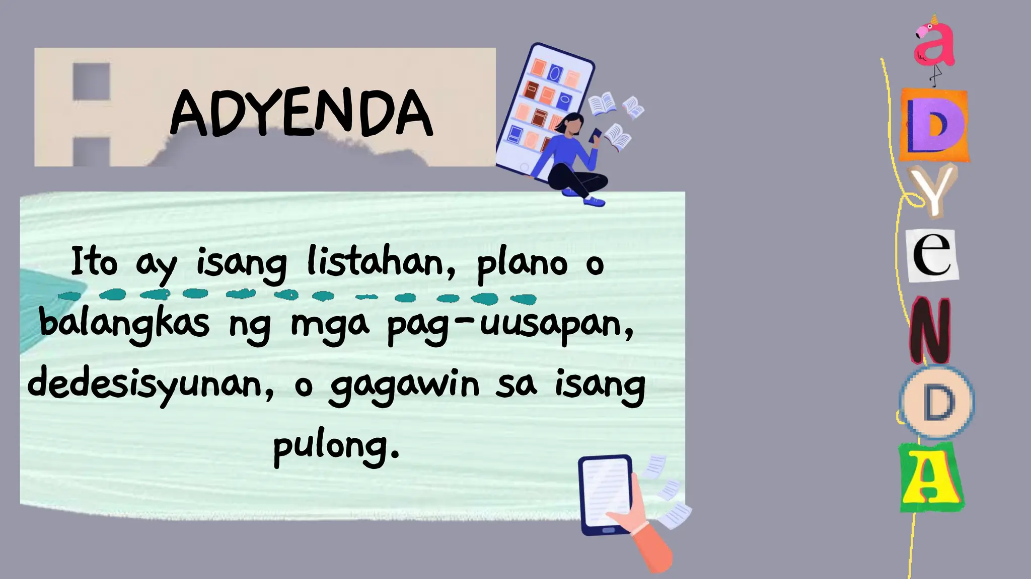 ADYENDA lesson in Filipino sa Piling Larang | PPTX