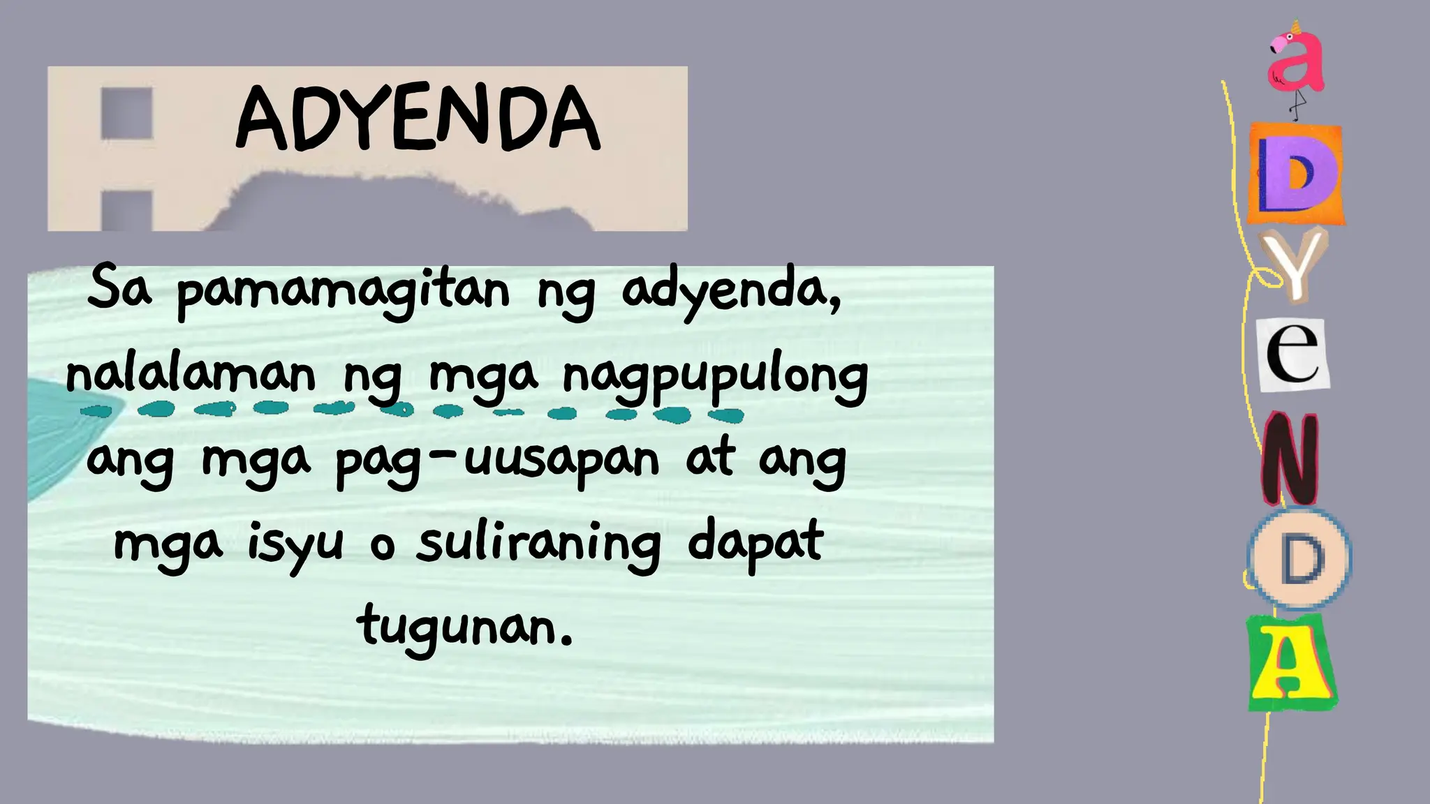 ADYENDA lesson in Filipino sa Piling Larang | PPTX