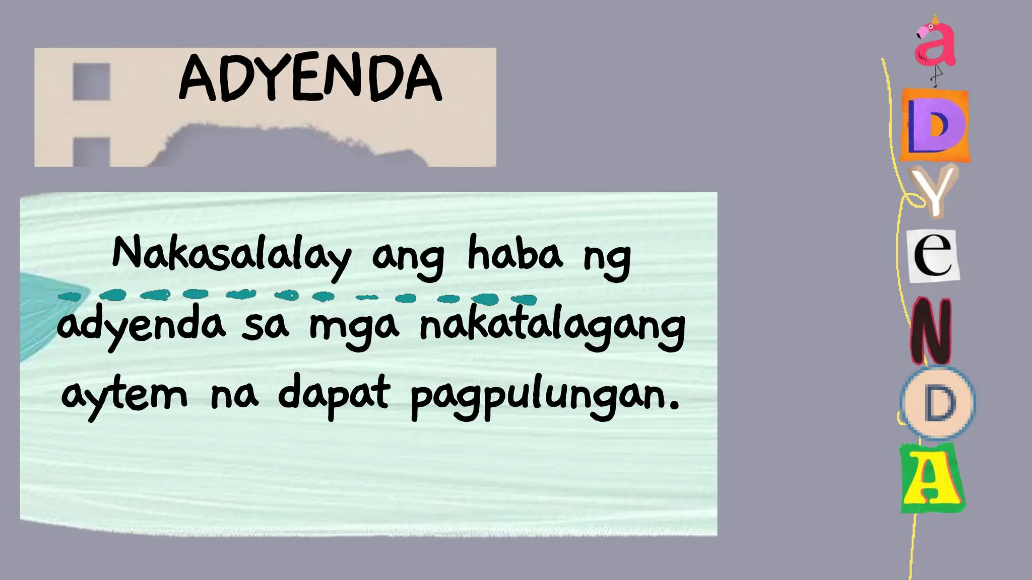 ADYENDA lesson in Filipino sa Piling Larang | PPTX